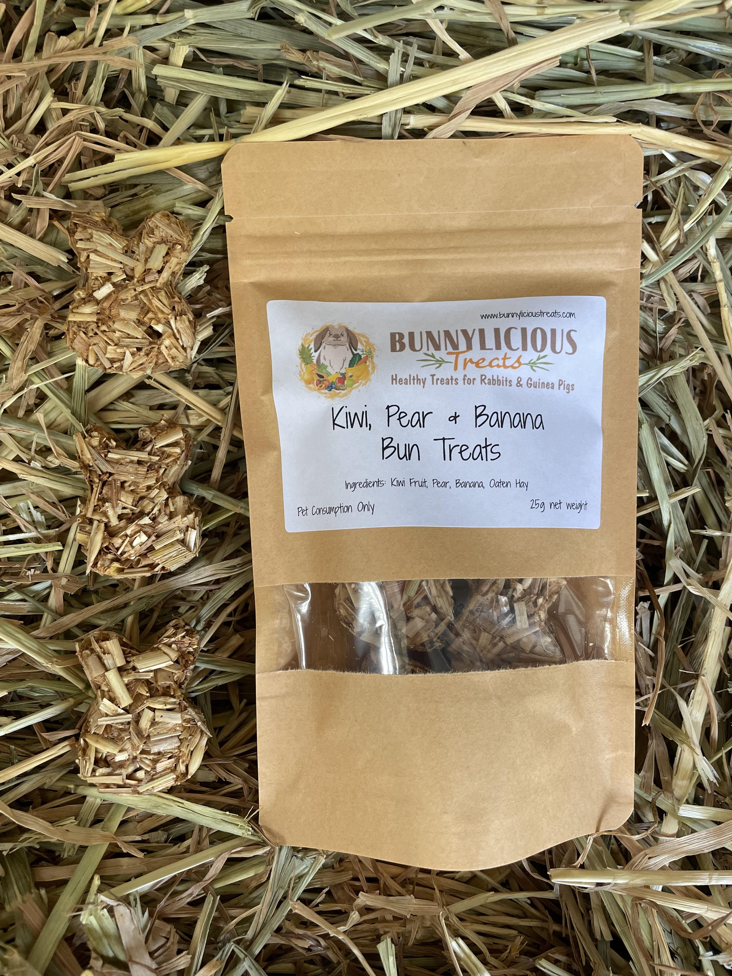 Kiwi, Pear & Banana Bun Treats – Bunnylicious Treats